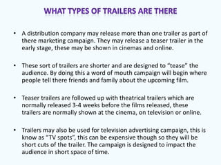 Functions and features of trailers | PPTX