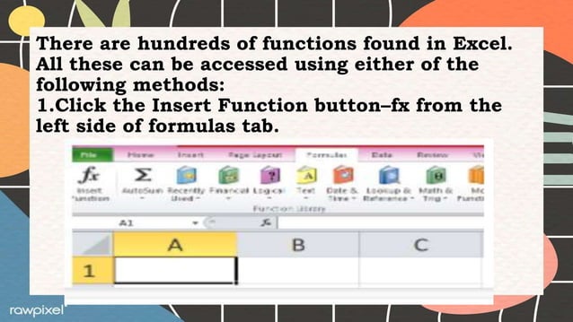 Functions and Formulas in an Electronic Spread Sheet.pptx