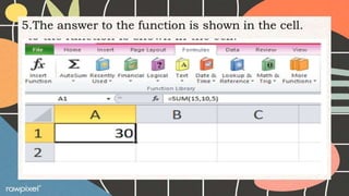 Functions and Formulas in an Electronic Spread Sheet.pptx
