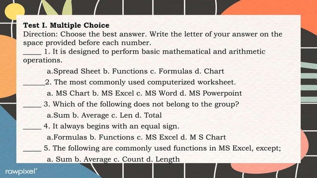 Functions and Formulas in an Electronic Spread Sheet.pptx