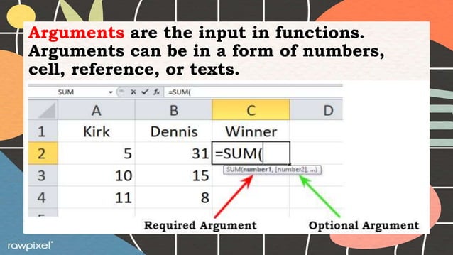 Functions and Formulas in an Electronic Spread Sheet.pptx