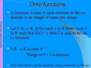 Functions and graphs | PPS