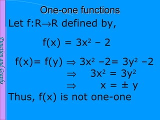 Functions and graphs | PPS