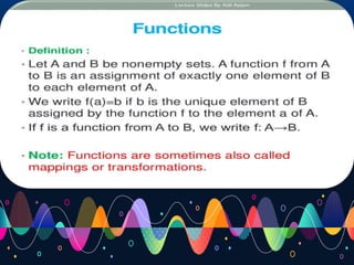 Functions and its types | PPT