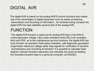 Functions and performance requirements of excitation systems | PPT ...