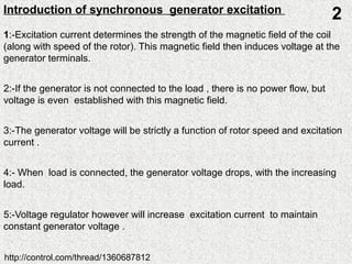 Functions and performance requirements of excitation systems | PPT