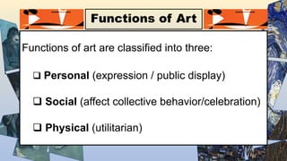 Functions and Philosophical Perspectives on Art.pptx