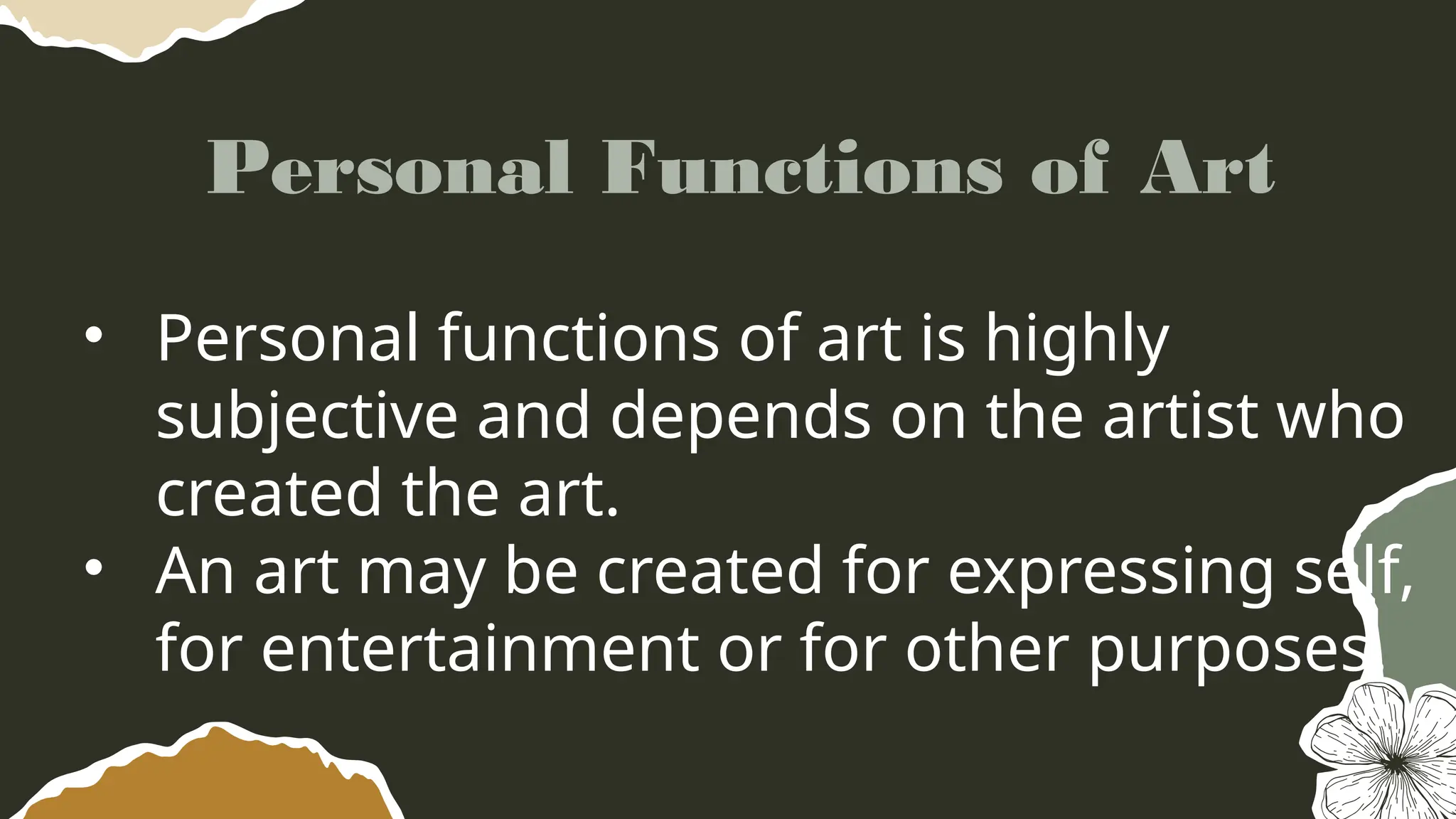 Functions and Philosophy of Art.pptx//// | PPTX