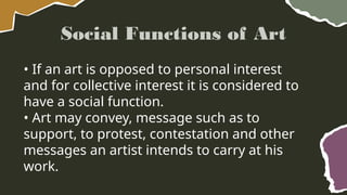 Functions and Philosophy of Art.pptx//// | PPTX