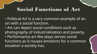 Functions and Philosophy of Art.pptx//// | PPTX