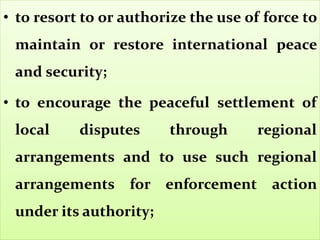 Functions and powers of the security council | PPTX