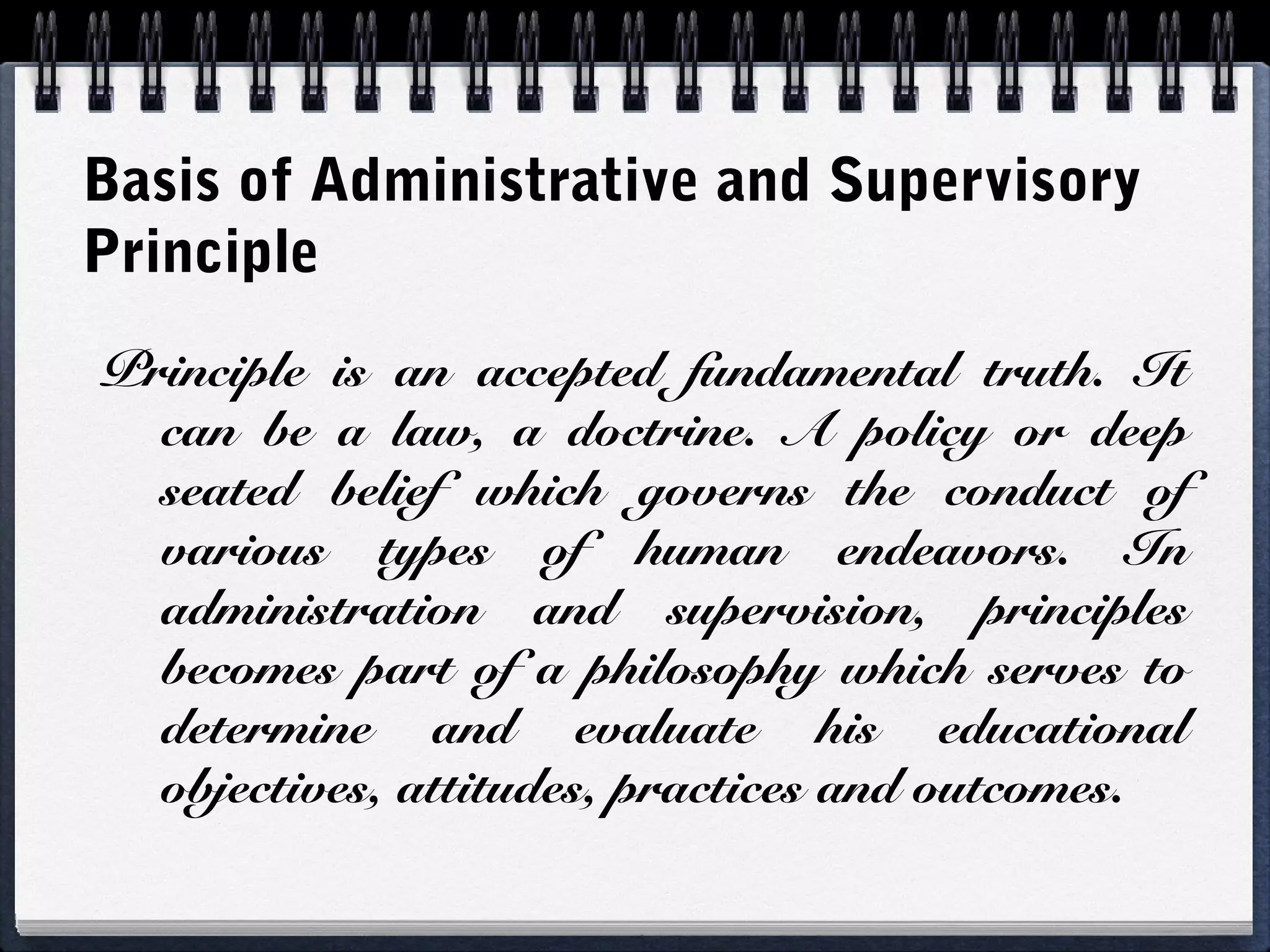 Functions and principles of school administration | PPT