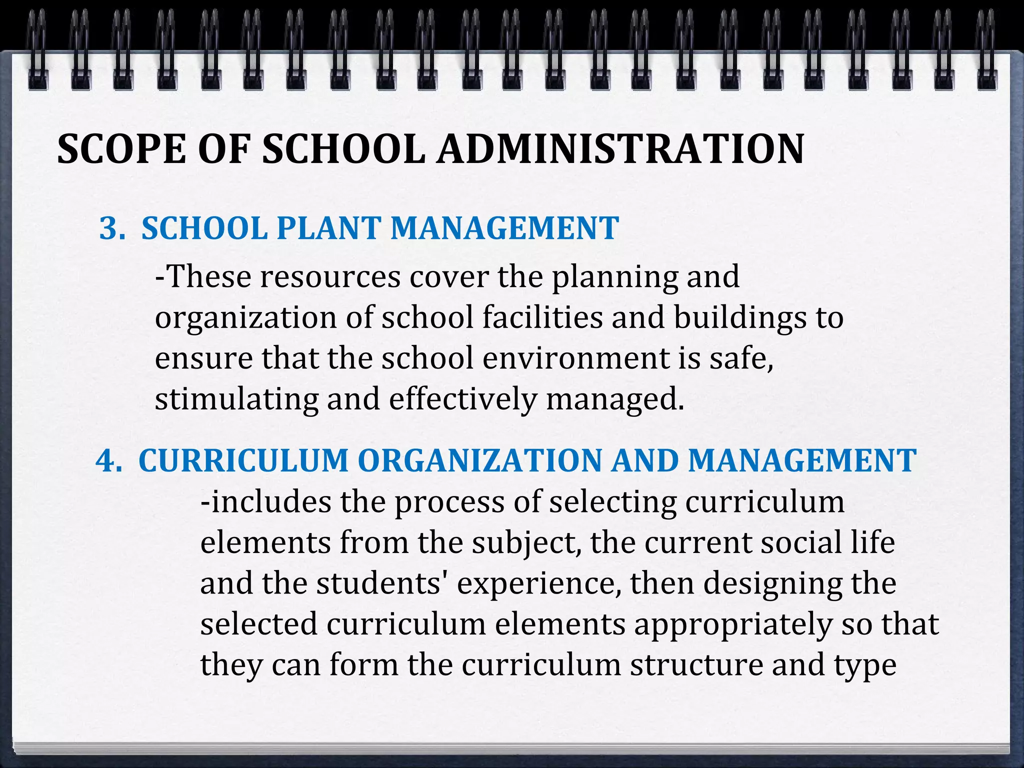 Functions and principles of school administration | PPT