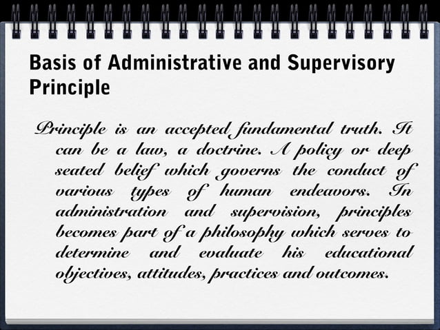 Functions and principles of school administration | PPT | Professional ...