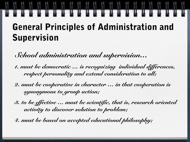 Functions and principles of school administration | PPT | Professional ...