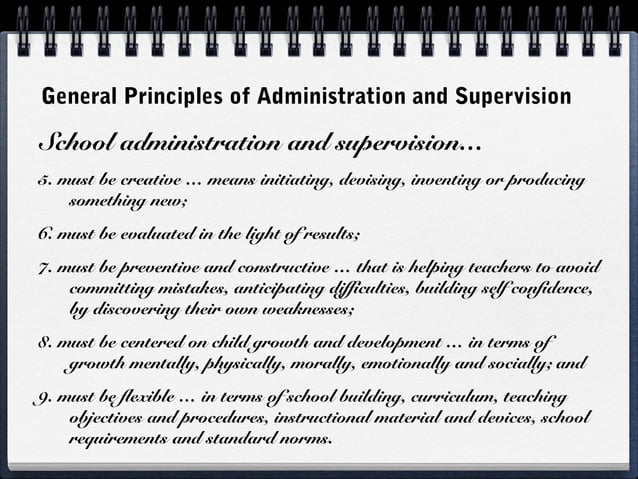 Functions and principles of school administration | PPT | Professional ...