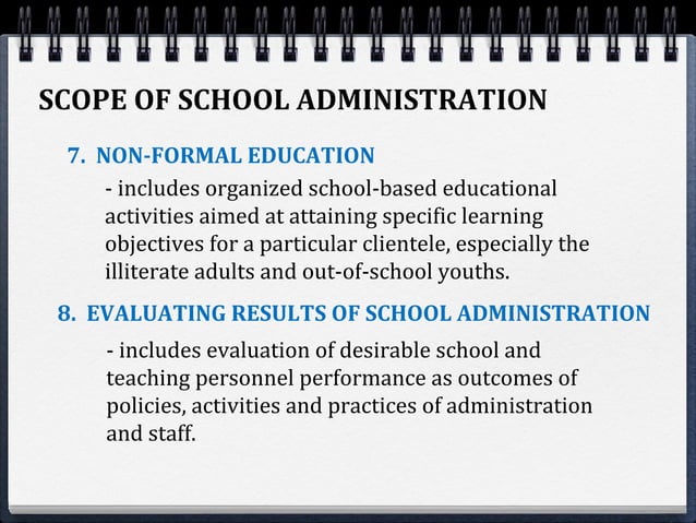 Functions and principles of school administration | PPT | Professional ...