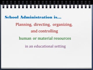 School Administration
