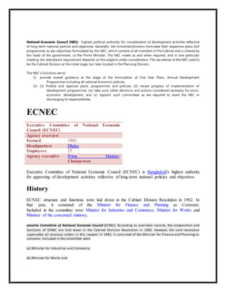 Functions and responsibilities of ECNEC | DOCX