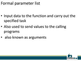 Functions and return type | PPTX