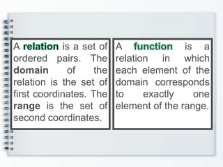 Functions as models | PPTX