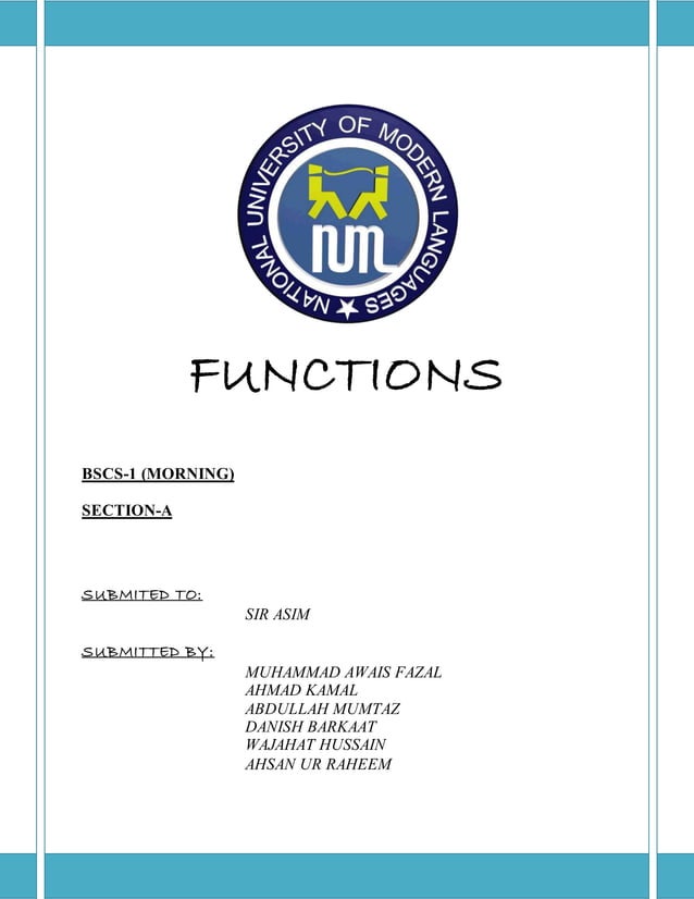 Functions assignment | PDF