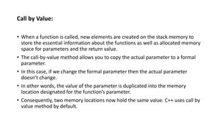Functions_C++ power point presentation s | PPT