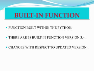 python Function | PPT