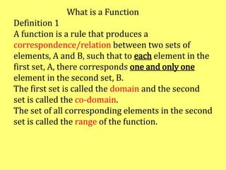 Functions form 3 | PPTX
