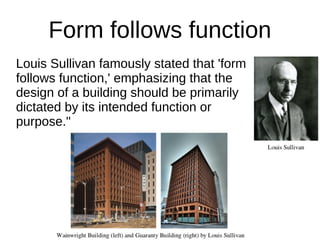 Functions in architecture. Lecture to 1st year students in Architecture ...