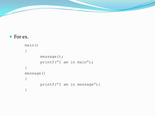 Functions in C | PPTX