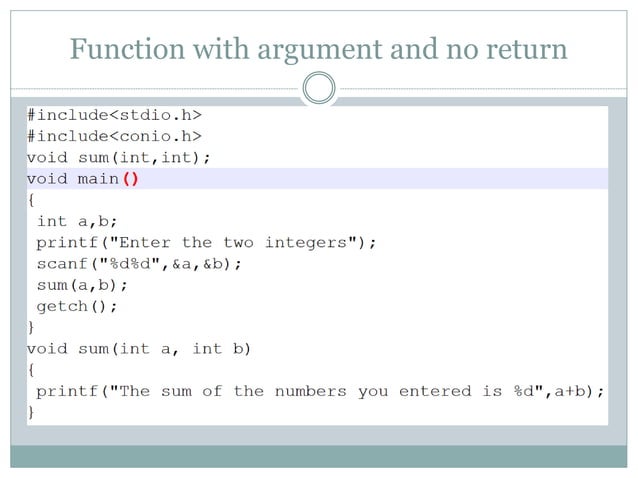 Functions in C | PPT