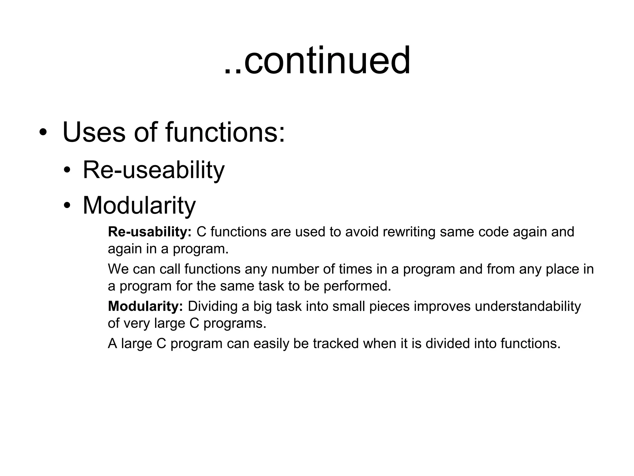 Functions in c | PPTX