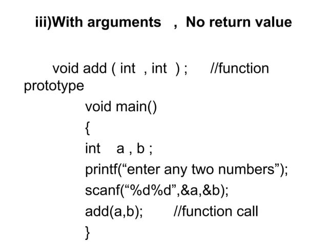 Functions in c | PPTX