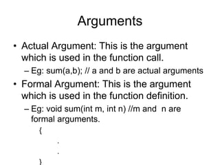 Functions in c | PPTX