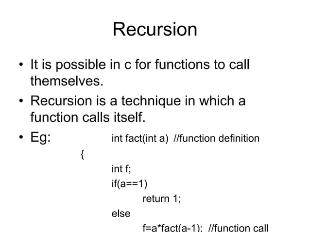 Functions in c | PPTX