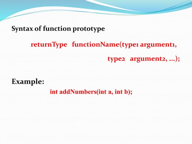 Functions In C Ppt