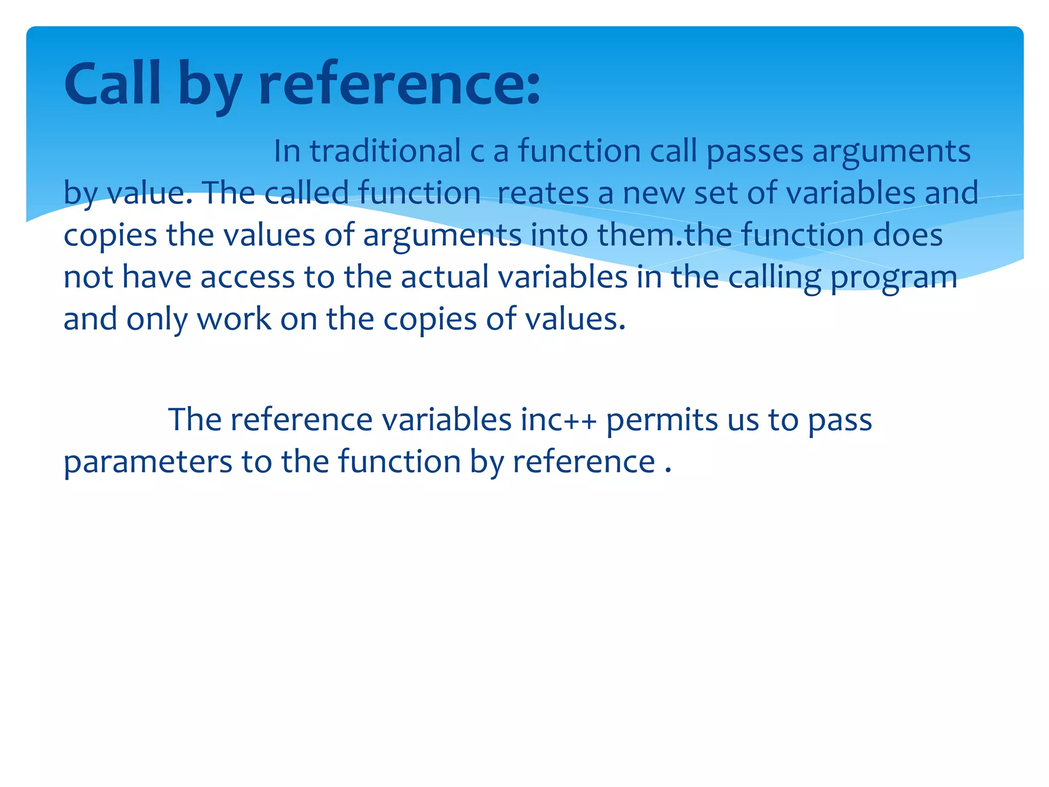 Functions in c++ | PPT