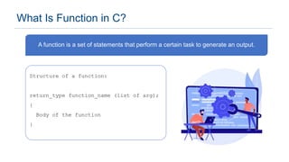 Functions In C | PPT