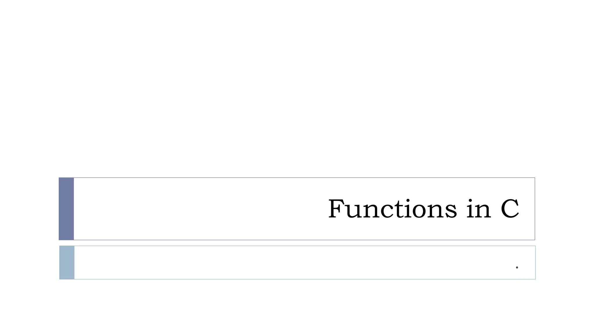Functions In C.pptx