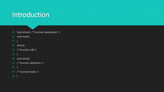 Functions in c++, presentation, short and sweet presentation, and ...