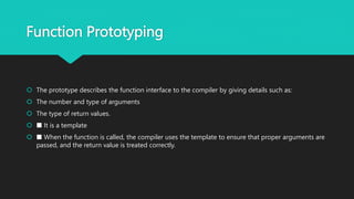 Functions in c++, presentation, short and sweet presentation, and details of functions | PPT