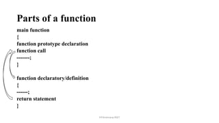 concept of functions and its types in c++ language | PPT