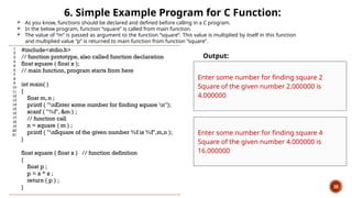 Functions in C function declaration, definition and calling.pptx