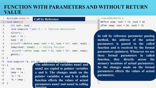 Functions in c language1 | PPTX | Programming Languages | Computing