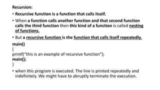 Functions in c mrs.sowmya jyothi | PPT