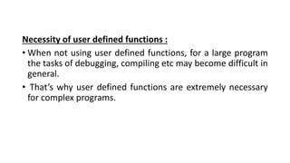 Functions in c mrs.sowmya jyothi | PPT