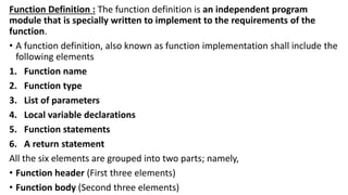 Functions in c mrs.sowmya jyothi | PPT