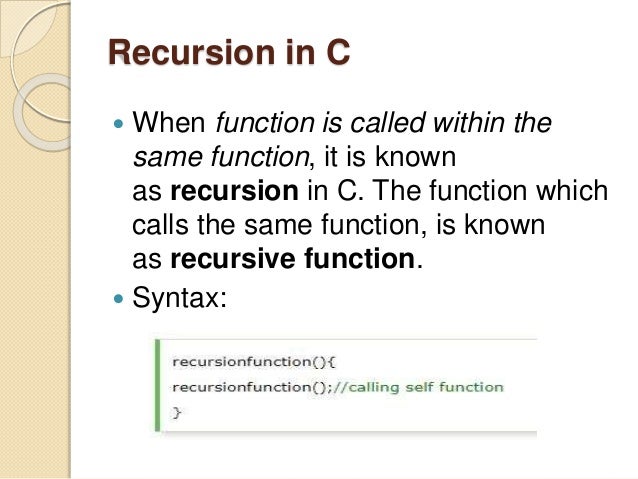 Functions in c language