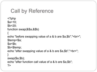 Functions in PHP.pptx | Programming Languages | Computing